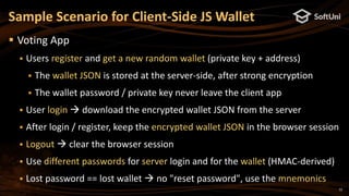 Client-Side Wallets in DApps - Nakov @ BlockWorld 2018 (San Jose) | PPT