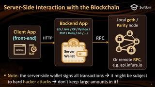 Client-Side Wallets in DApps - Nakov @ BlockWorld 2018 (San Jose) | PPT