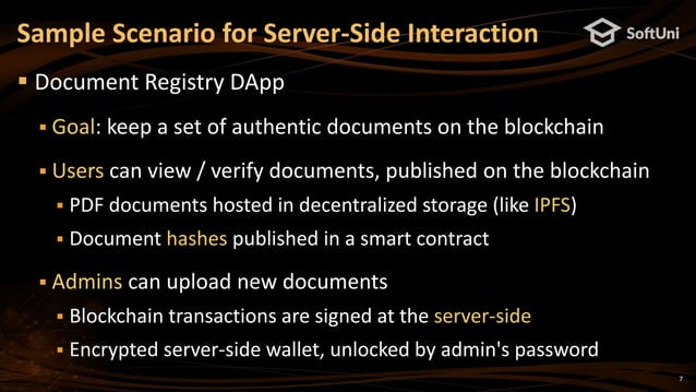 Client-Side Wallets in DApps - Nakov @ BlockWorld 2018 (San Jose) | PPT