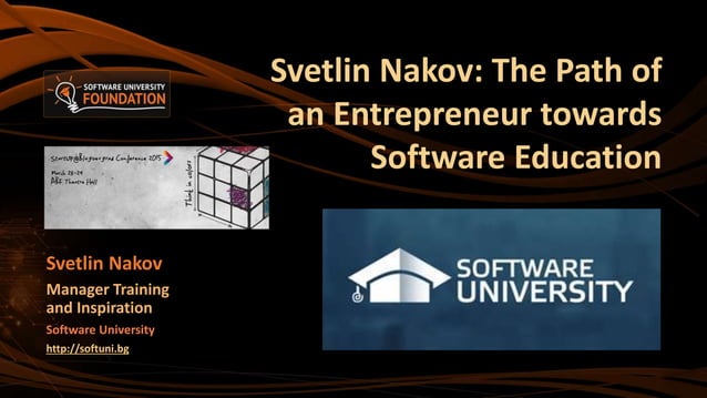 Nakov at StartUP@Blagoevgrad 2015 | PPT