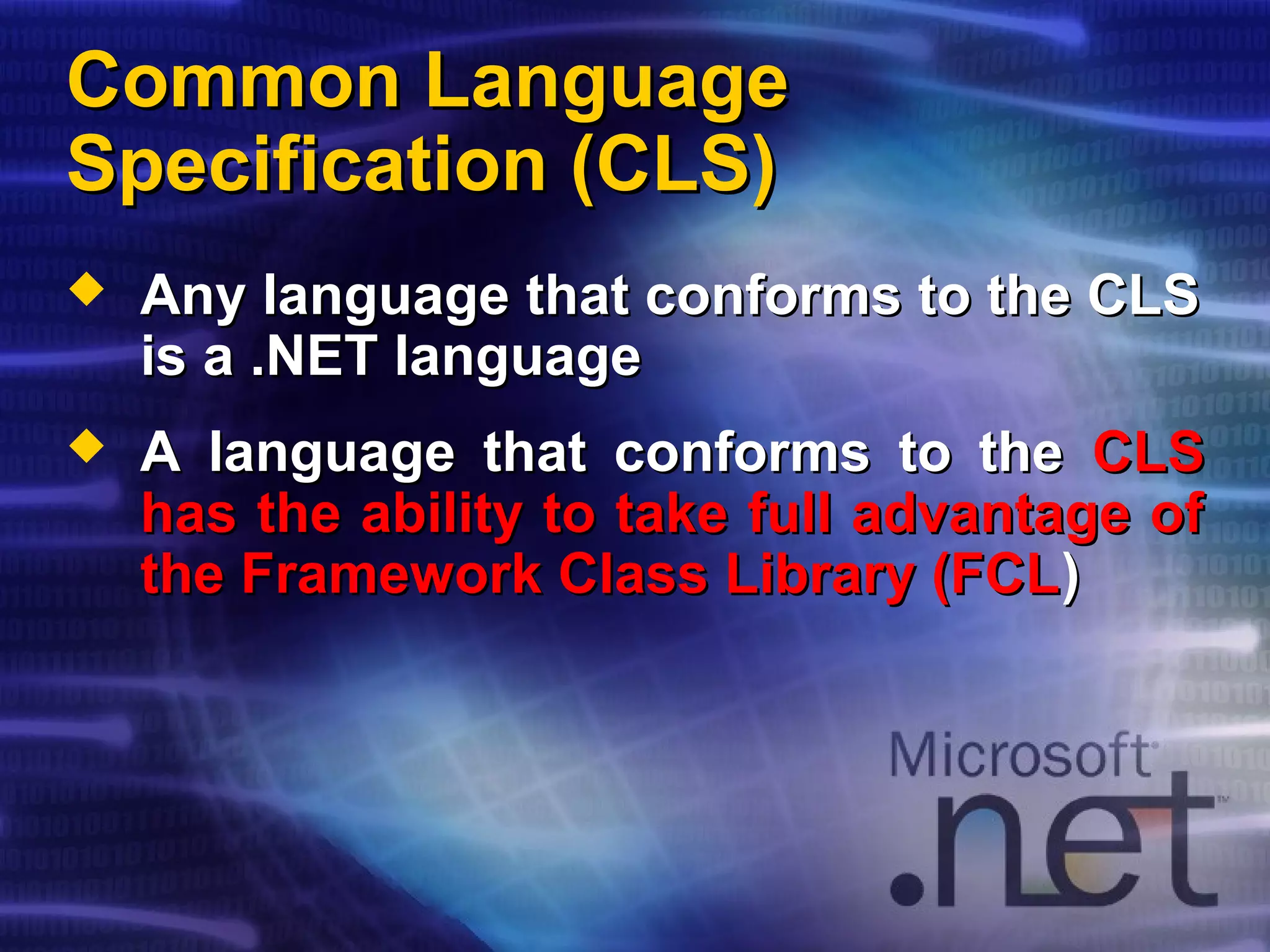 Nakov Dot Net Framework Overview English Ppt