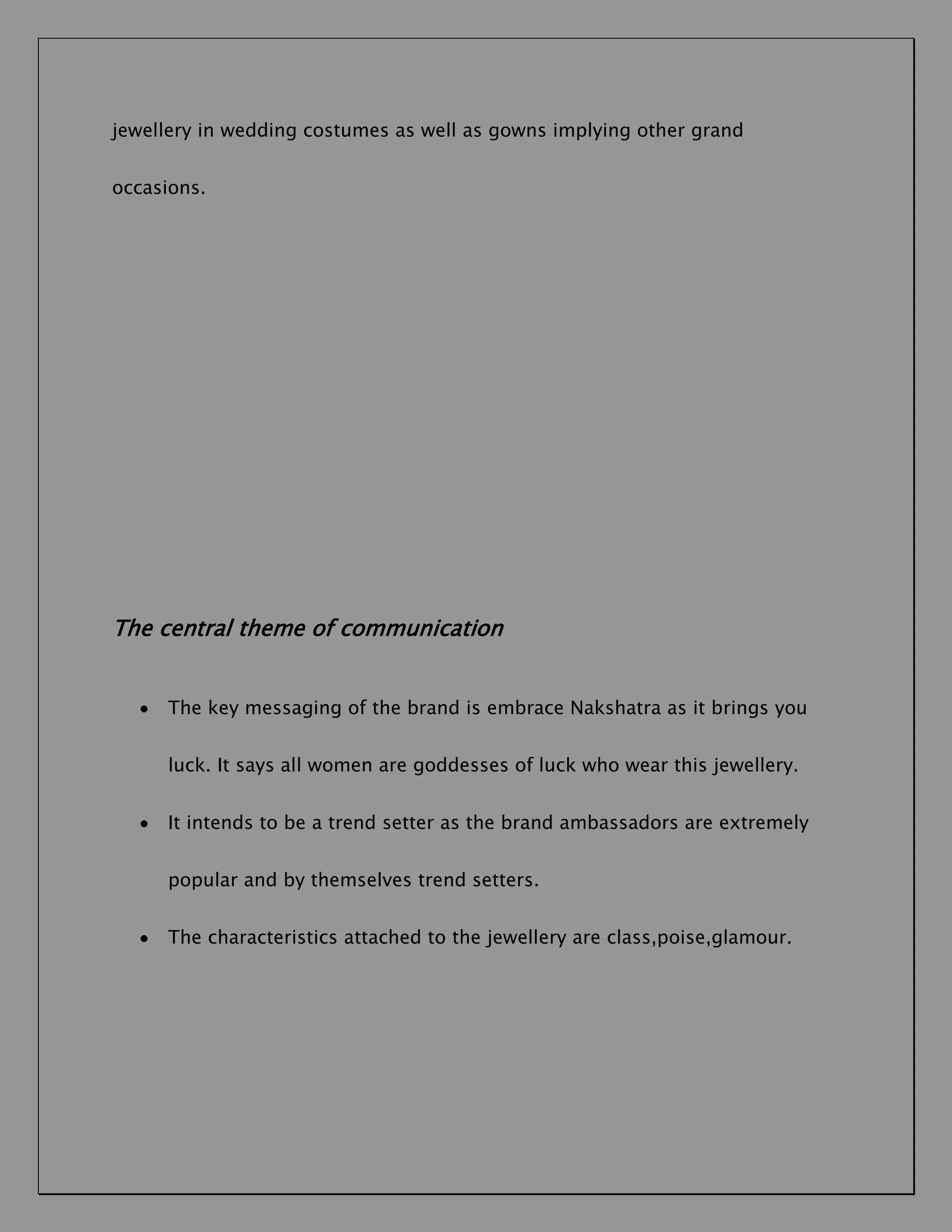 Nakshatra jewelry segmentation,targeting,positioning and key messaging ...