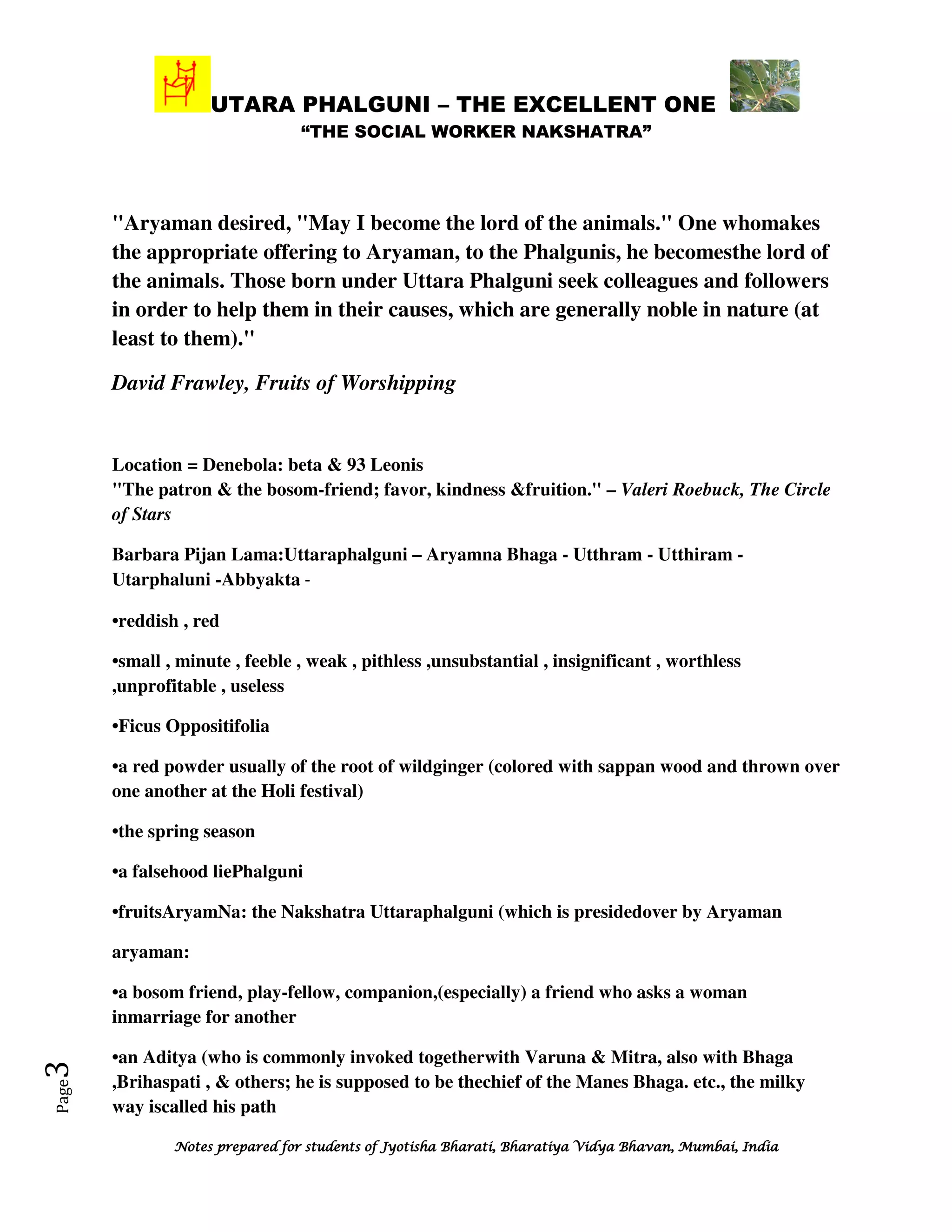 Nakshatra utara phalguni | PDF