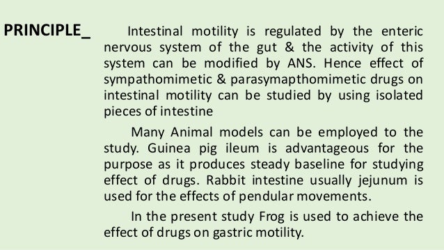 The Study of Effect of drugs on gastrointestinal motility | PDF