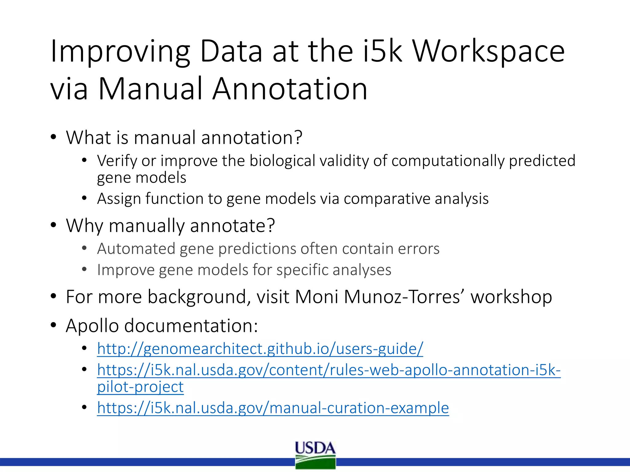 i5k Workspace Workshop - AGS2017 | PPT
