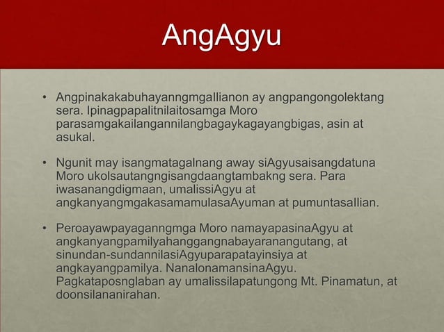 Nalandangan at agyu | PPTX