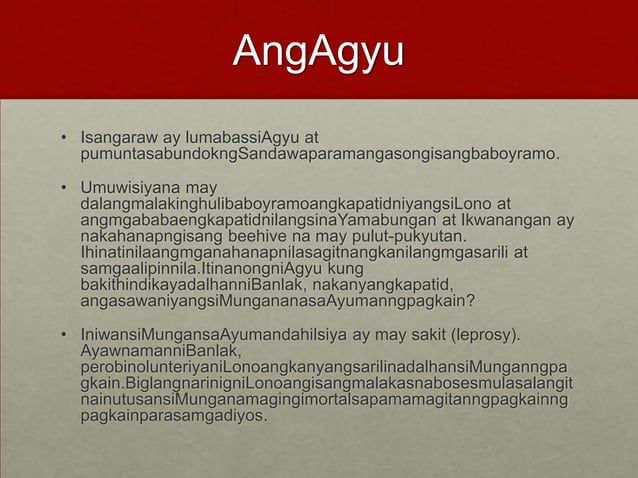 Nalandangan at agyu | PPTX
