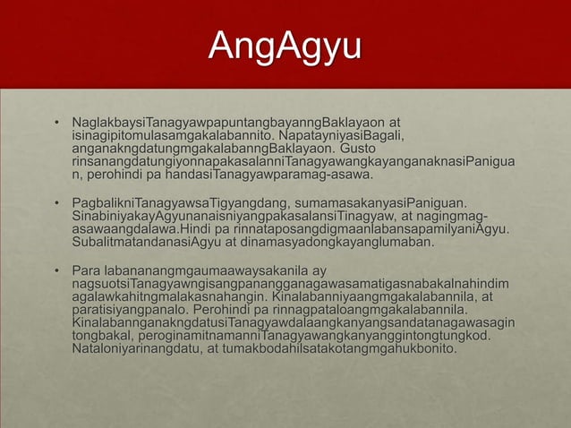 Nalandangan at agyu | PPTX