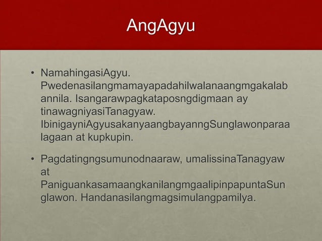 Nalandangan at agyu | PPTX
