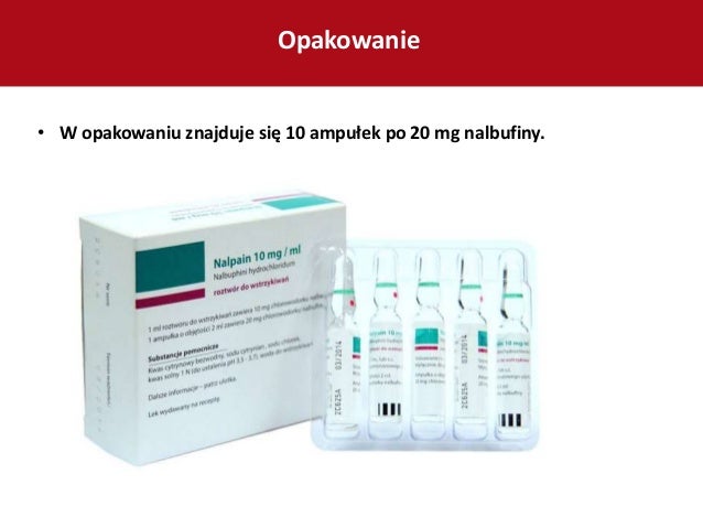 Nalbufina (nalpain) - zastosowanie u dorosłych