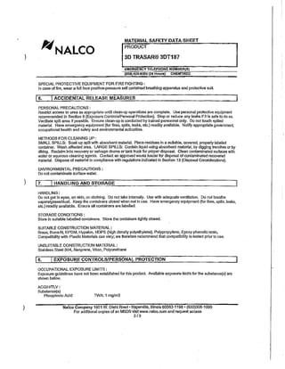 Nalco 3 dt487 | PDF