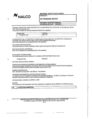 Nalco 3 dt487 | PDF