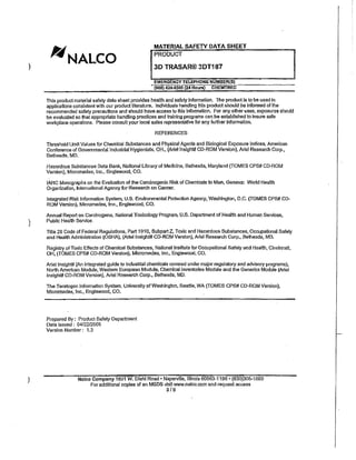 Nalco 3 dt487 | PDF