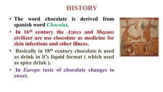 CHOCOLATE ANALYSIS | PPTX