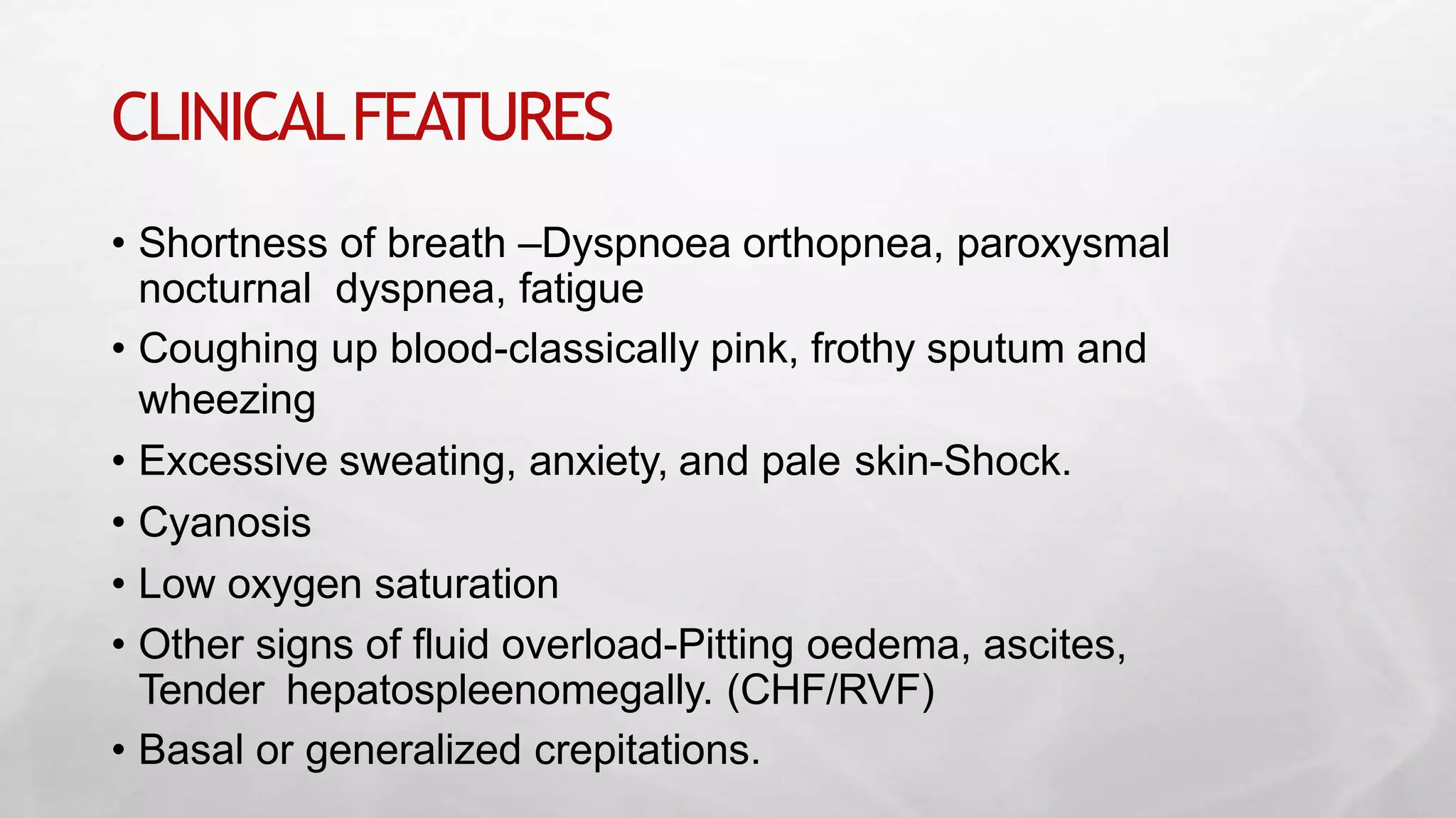 Pulmonary edema | PPTX