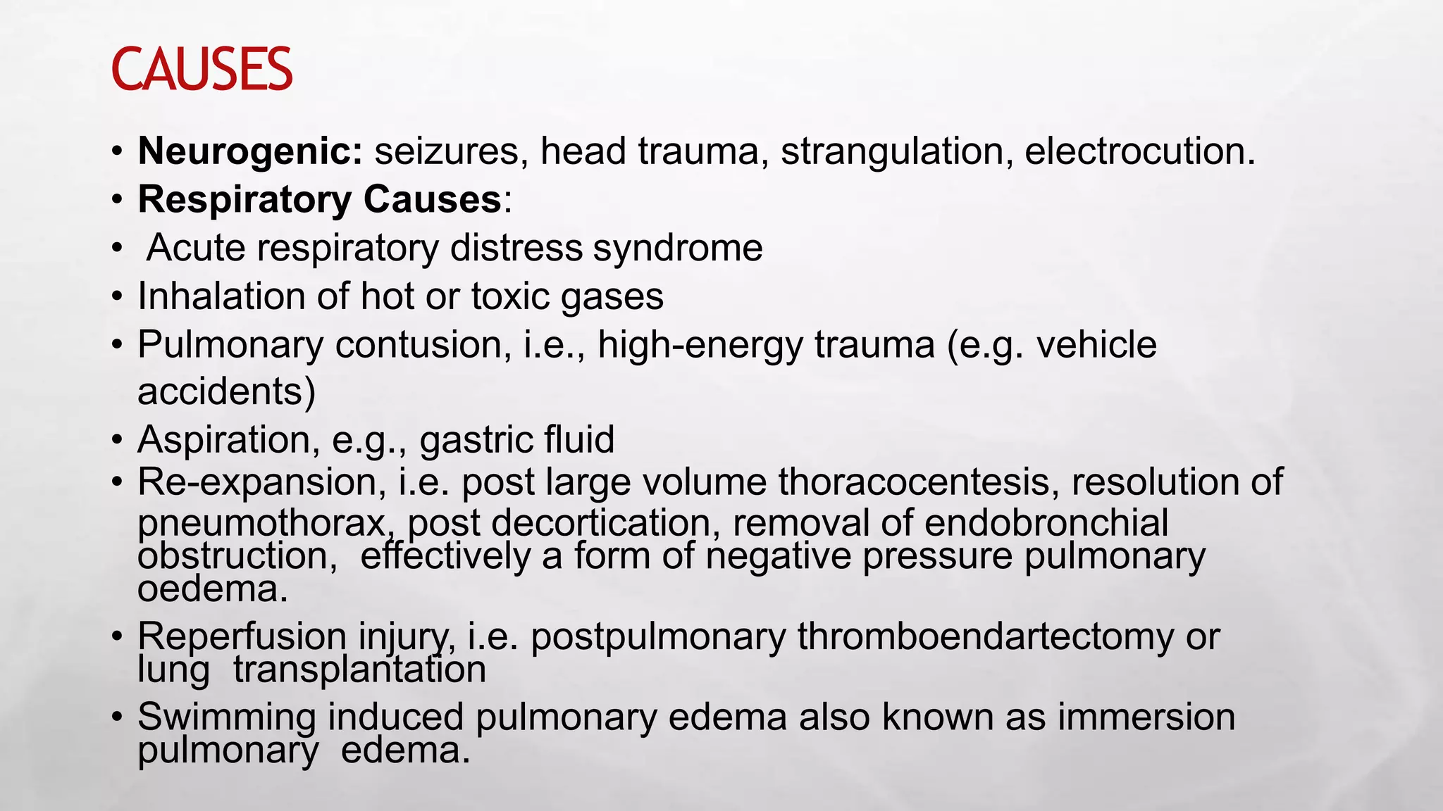 Pulmonary edema | PPTX