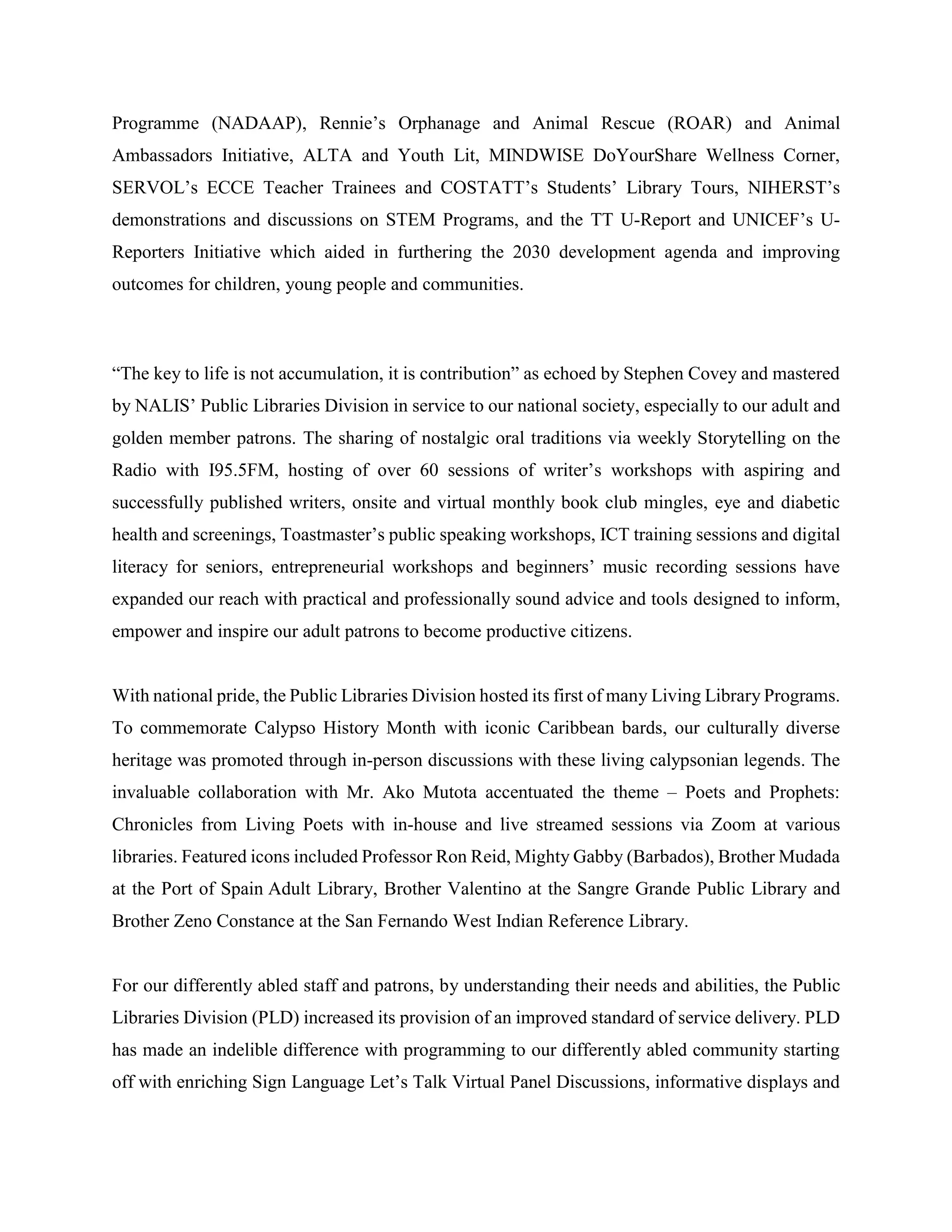 NALIS Public Libraries Division supports, informs and transforms our ...