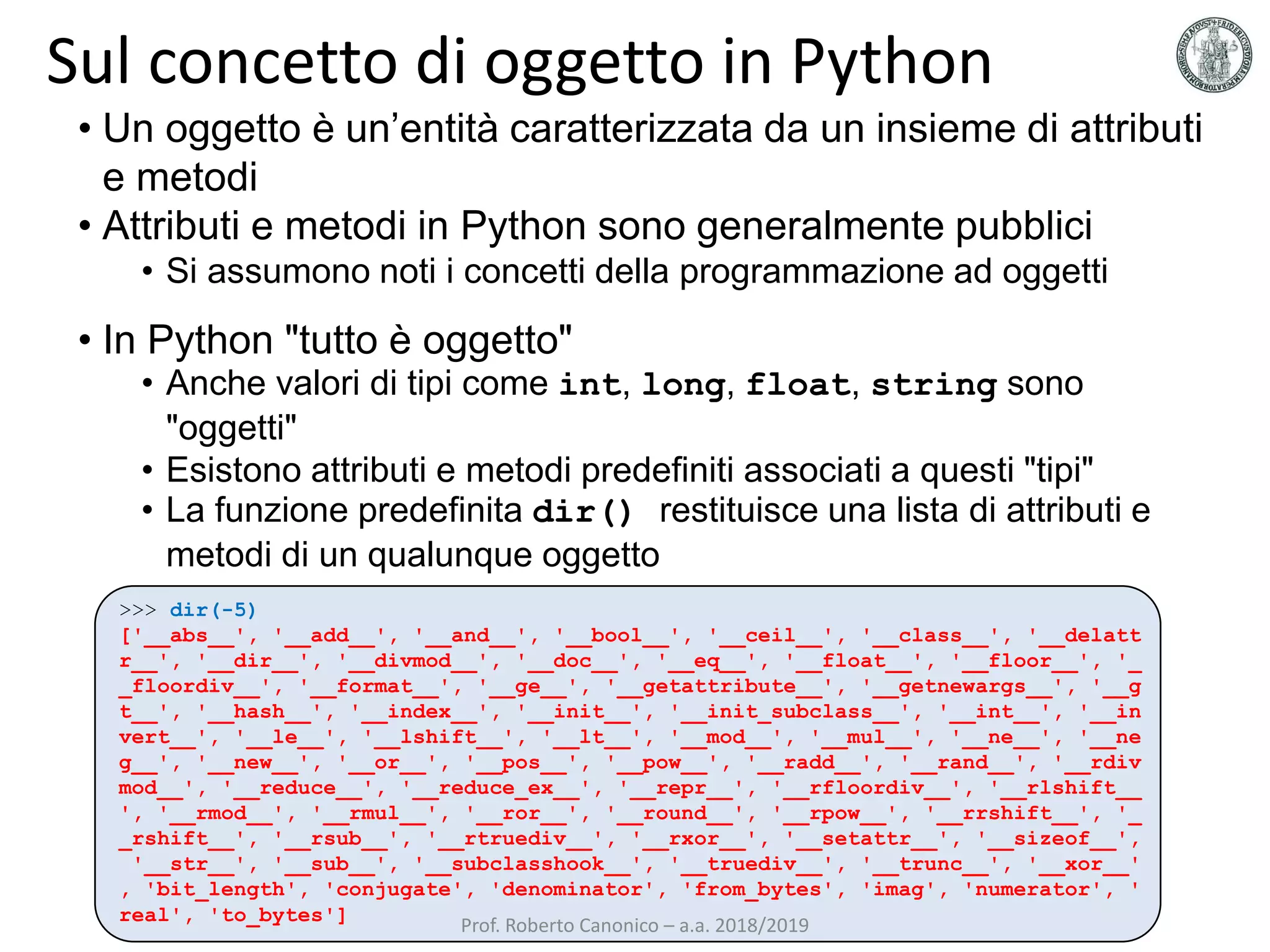 Python@Unina - Theory | PPTX