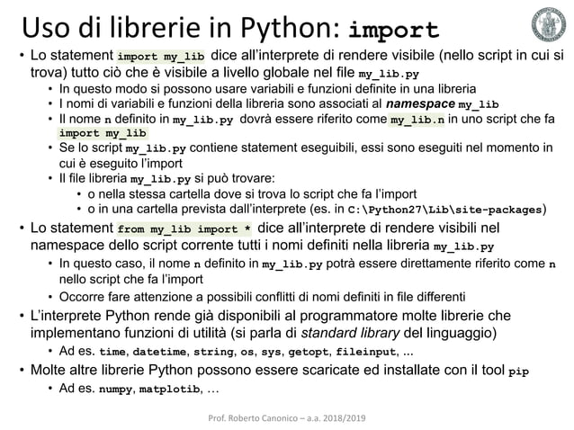Python@Unina - Theory | PPT