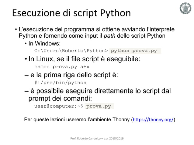 Python@Unina - Theory | PPT