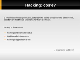 Security and hacking engineering - metodologie di attacco e difesa con ...