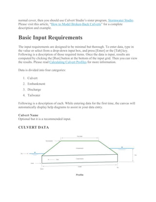 nalyzing culverts from a hydraulics perspective can be daunting.docx