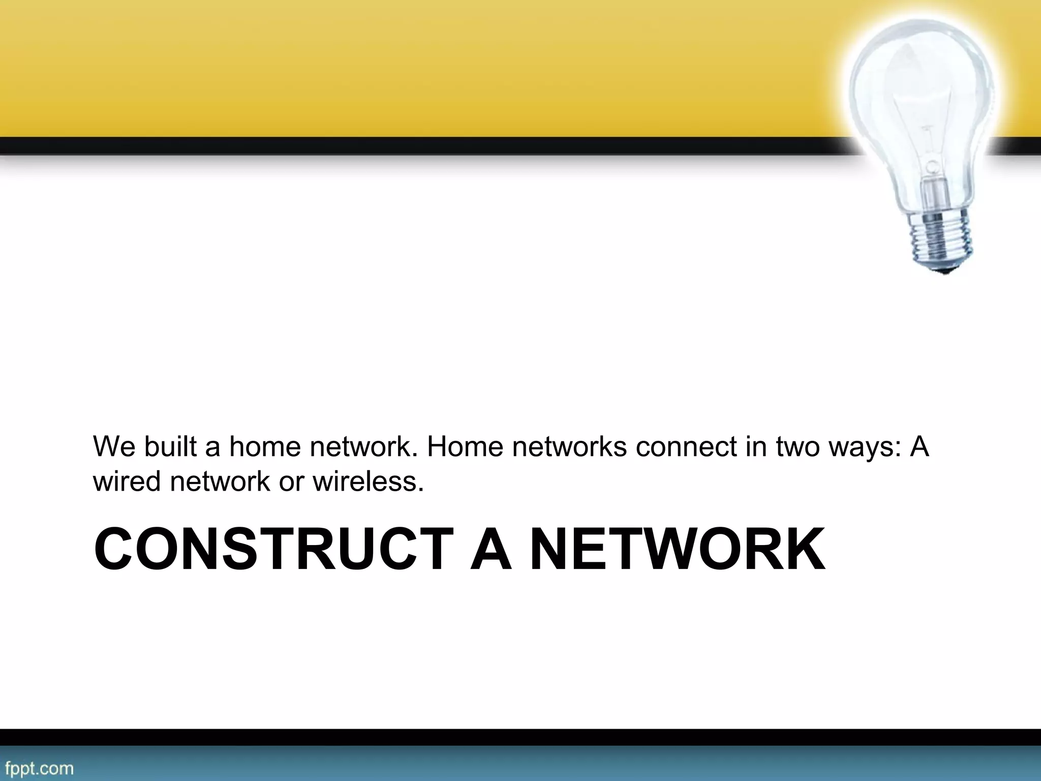 construct a network | PPT