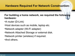 construct a network | PPT | Computer Networking | Computing