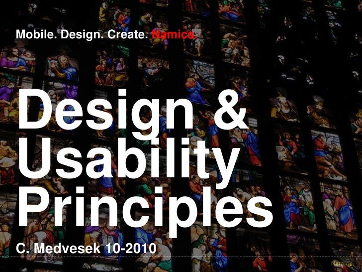 Usability & Design Principles