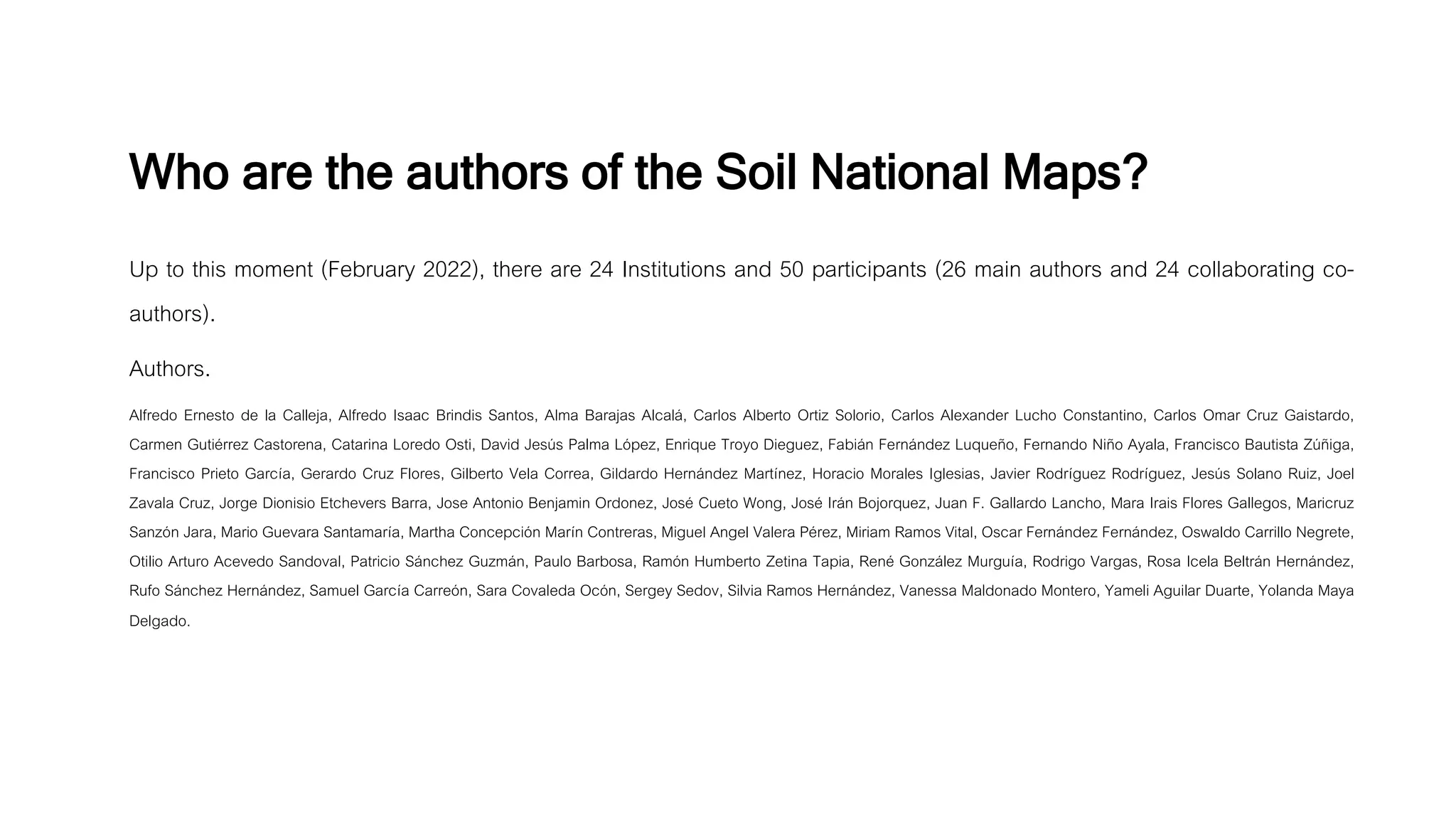 NATIONAL ATLAS OF MEXICO 2022. SOIL MAPS_FAQs | PPTX