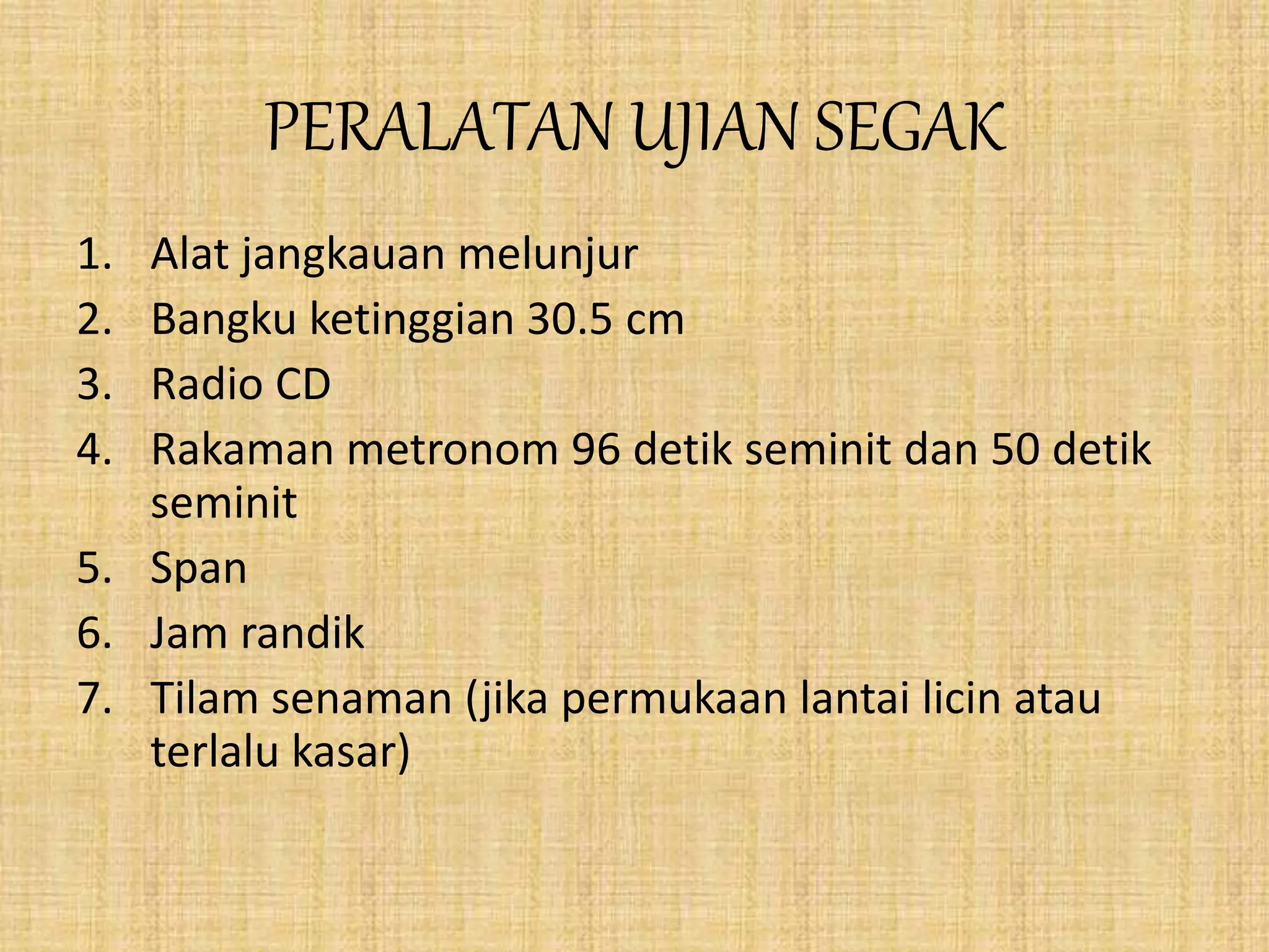 SEGAK bagi semua murid-murid sekolah di Malaysia | PPTX