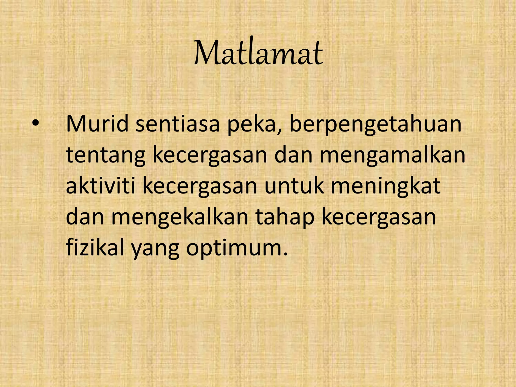 SEGAK bagi semua murid-murid sekolah di Malaysia | PPTX