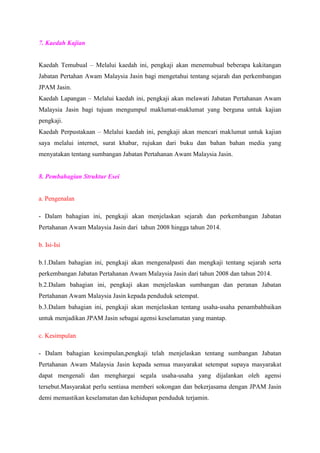 Contoh Proposal Kerja Kursus Sejarah Tingkatan 6 (STPM) Penggal 2 (2014 ...