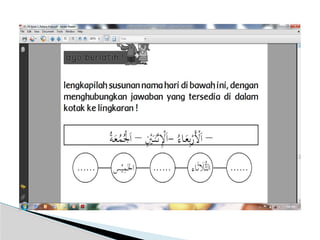Mengenal NAMA-NAMA HARI BAHASA ARAb.pptx