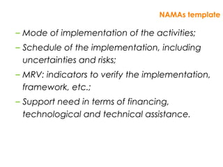 Concept and methodology of nam as development- selection creteria, mrv ...
