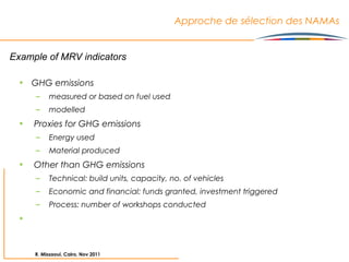 Concept and methodology of nam as development- selection creteria, mrv ...