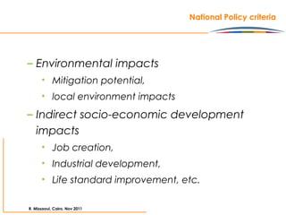 Concept and methodology of nam as development- selection creteria, mrv ...