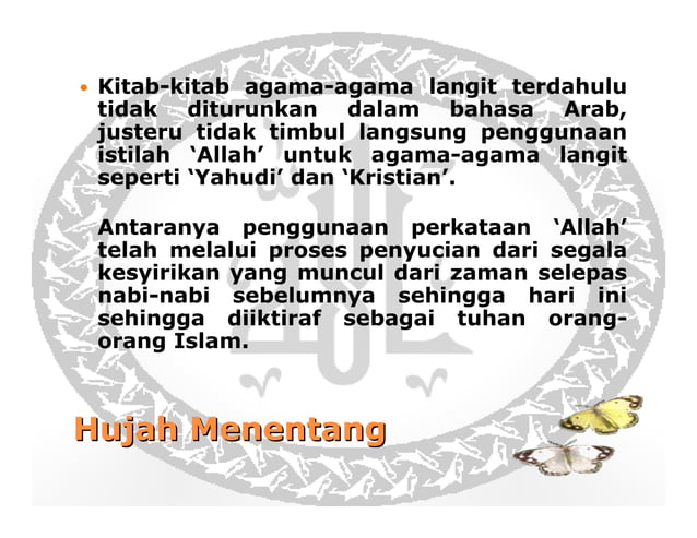 Agama Selain Islam Guna Nama Allah | PPT