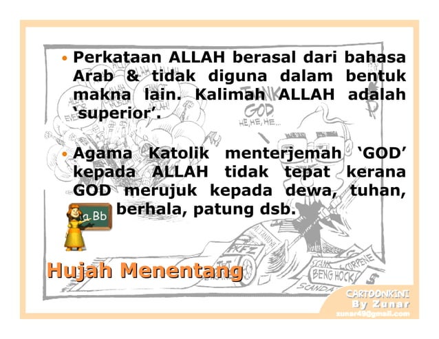 Agama Selain Islam Guna Nama Allah | PPT