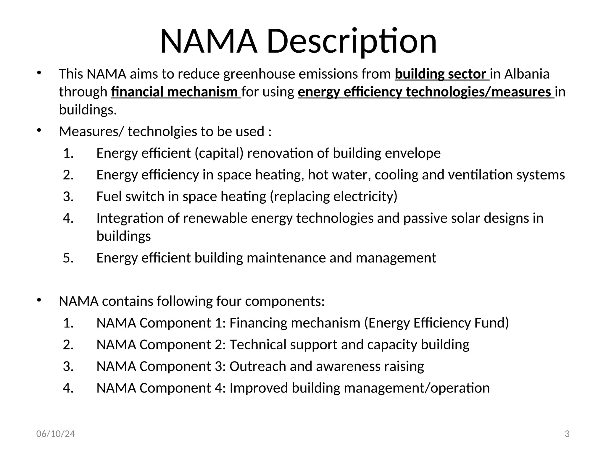 NAMA buildings albania...............ppt