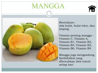Nama dan Bentuk buah | PPTX