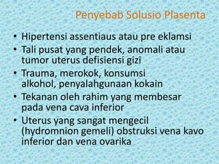 solusio plasenta | PPTX
