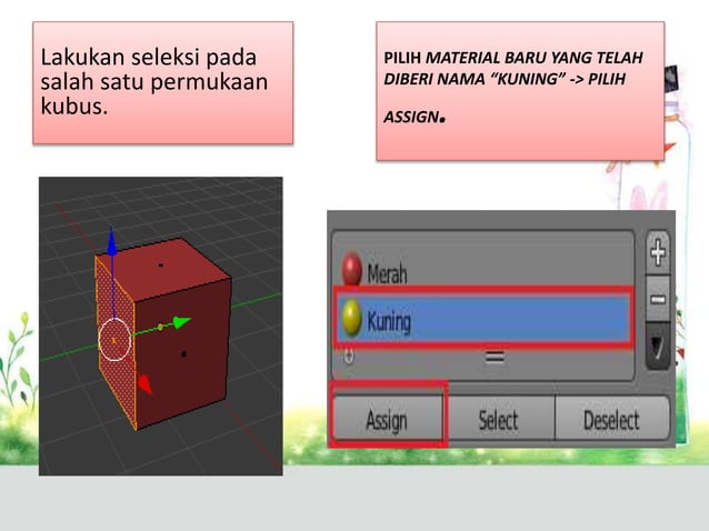 Menerapkan aplikasi Pengolah Simulasi Visual Tahap Material | PPT