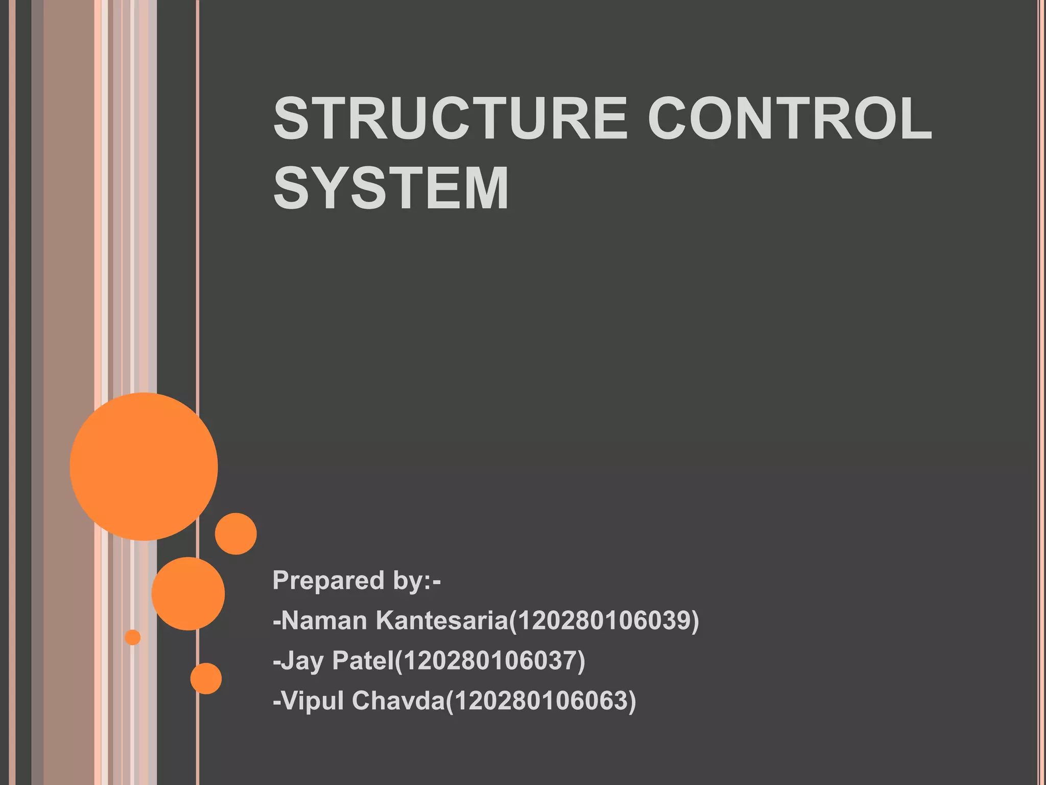 structure control system | PPTX