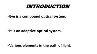 Optical System Of Eye | PPTX
