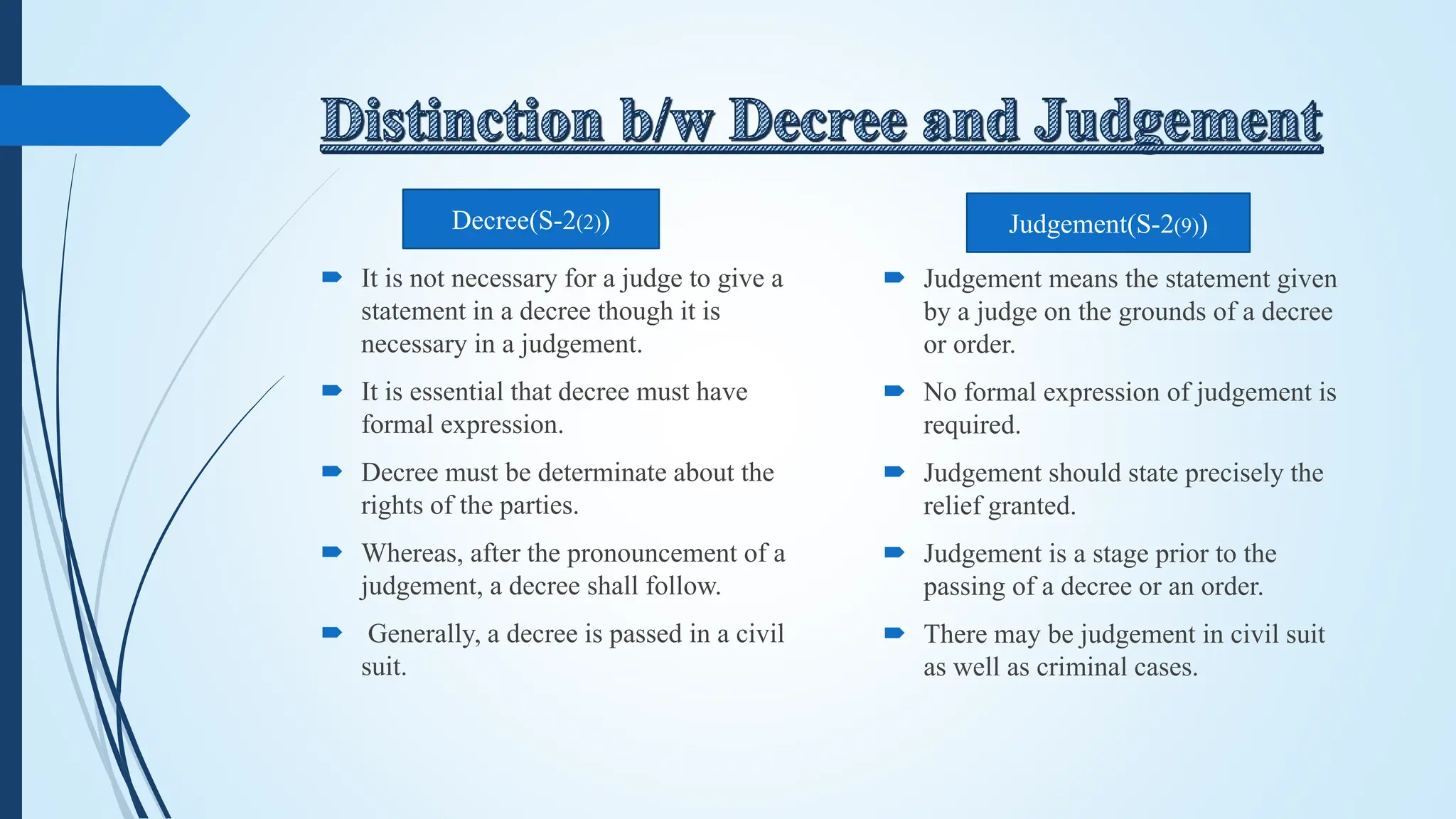 PPT on "Decree", under Code of Civil Procedure (CPC). | PPTX