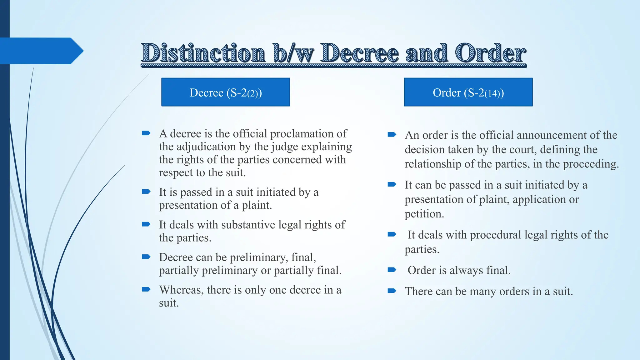 PPT on "Decree", under Code of Civil Procedure (CPC). | PPTX
