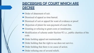 PPT on "Decree", under Code of Civil Procedure (CPC). | PPTX