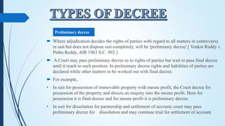 PPT on "Decree", under Code of Civil Procedure (CPC). | PPTX