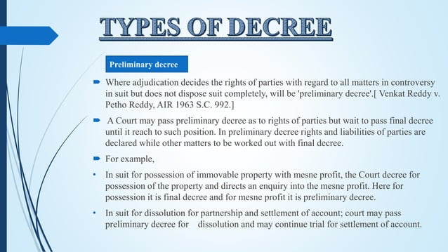 PPT on "Decree", under Code of Civil Procedure (CPC). | PPTX